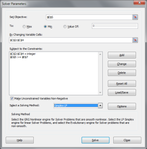 Using Solver to Optimize Solutions to Costing Problems in Excel - Excel Tactics