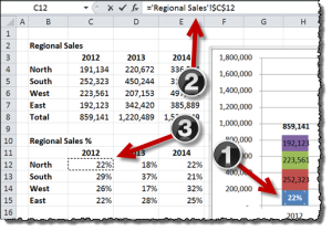 How to Show Percentages in Stacked Bar and Column Charts in Excel